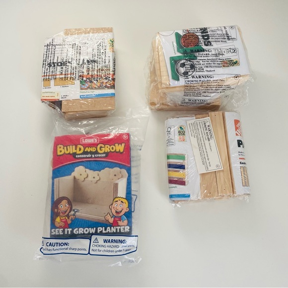 Home Depot | Toys | 4pack Kids Build And Grow Kits Nwt | Poshmark